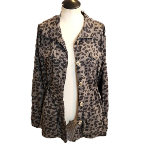 Knox Rose | Jackets & Coats | Nwt Womens Knox Rose Charcoal Leopard ...